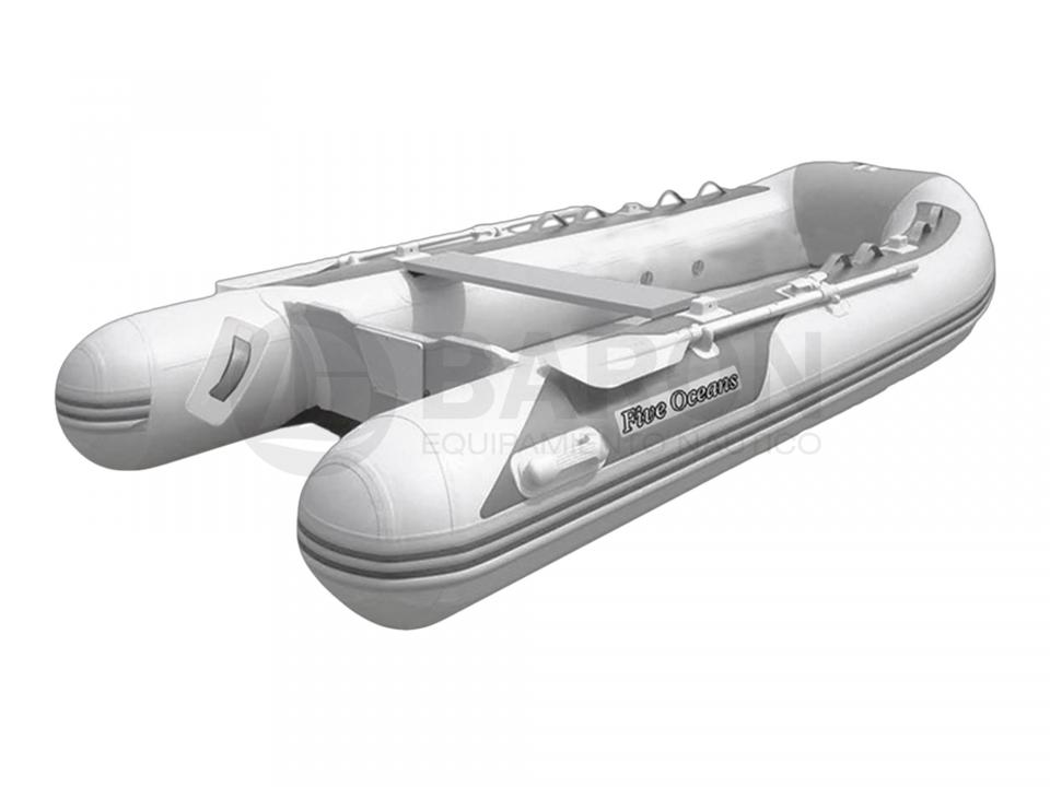 Botes Five Oceans - PVC piso de Aluminio - Blanco de PVC. Eslora