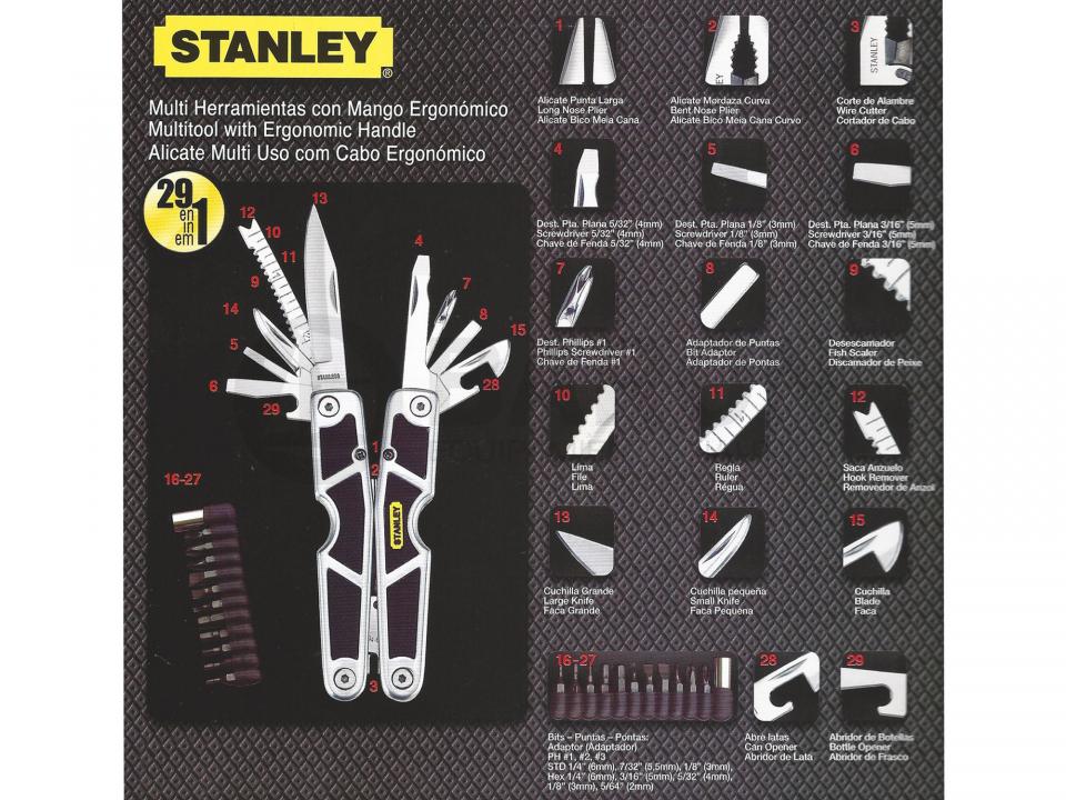 Navajas - Multiherramientas - Stanley pinza multiusos 29 en 1