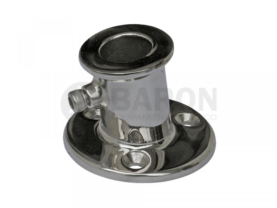 Porta asta - Inoxidable - Five Oceans Inclinado C/Traba (19mm)